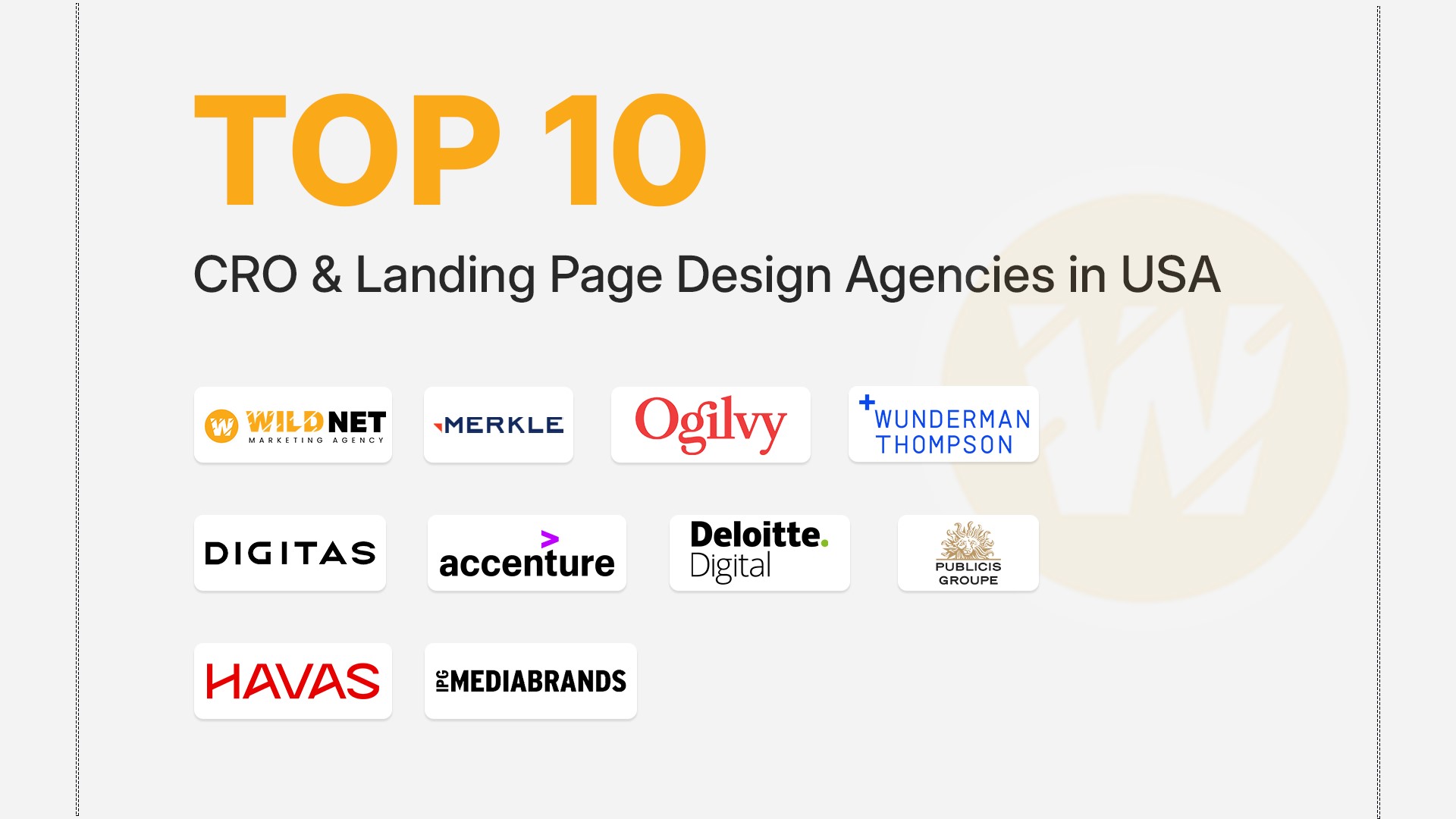 Top 10 CRO & Landing Page Design Agencies in USA 2026
