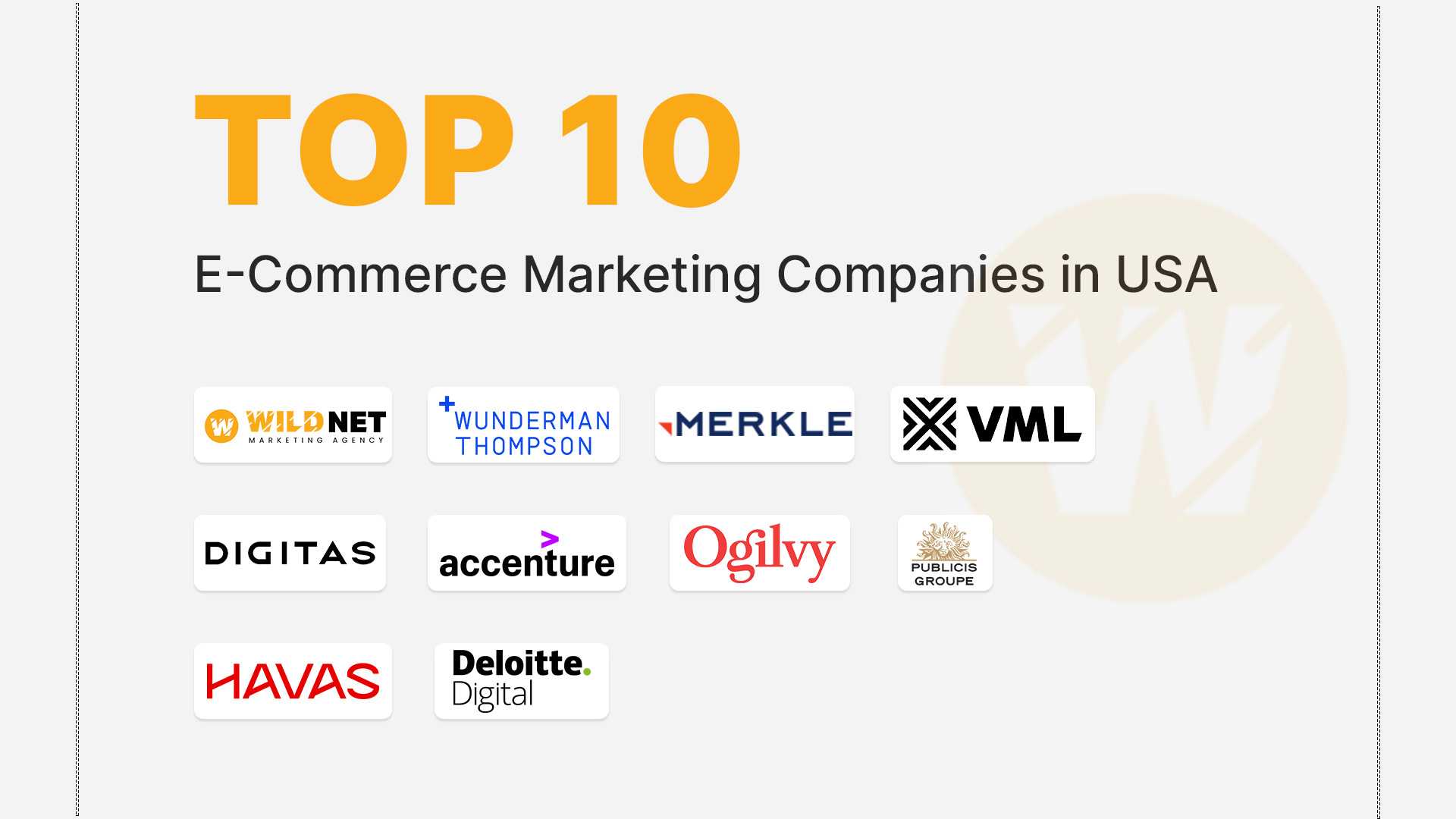 Top 10 E-Commerce Marketing Companies in USA 2026