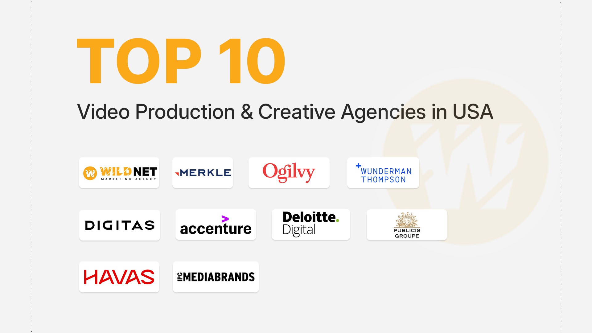 Top 10 Video Production & Creative Agencies in USA 2026